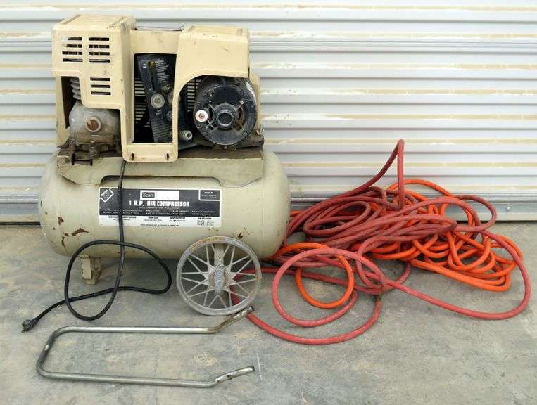 E-863 Sears 1HP Air Compressor - Pickett Auction Service