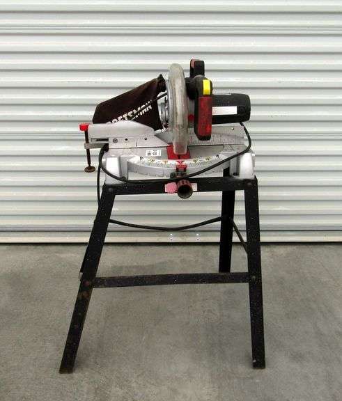 E-1250 Craftsman Miter Saw on Stand - Pickett Auction Service