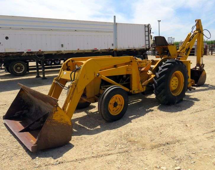 E-1155 1966 Massey Ferguson 203 Tractor W/ Backhoe - Pickett Auction ...