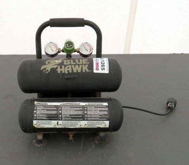 E-1265 Blue Hawk Air Compressor - Pickett Auction Service