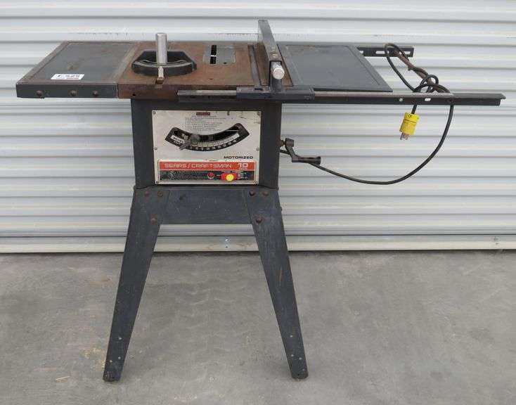 F-525 Craftsman 10" Table Saw - Pickett Auction Service