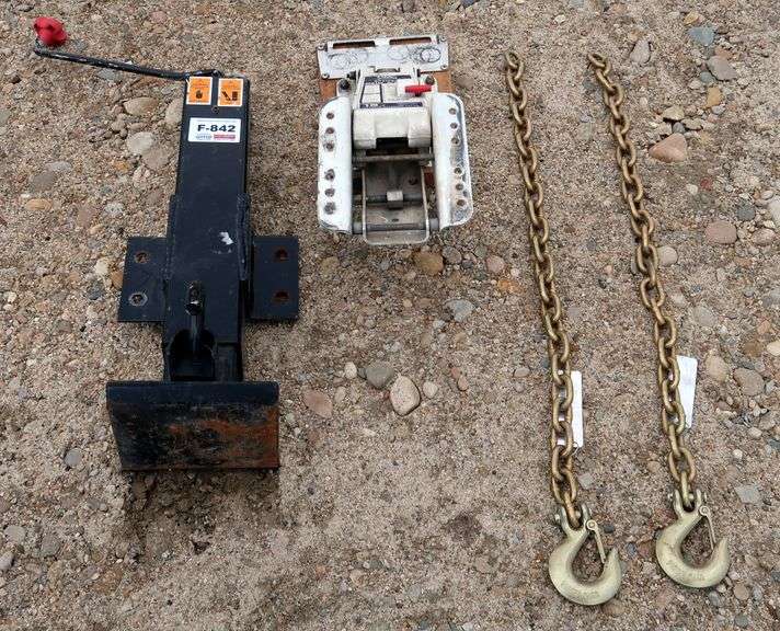 F-842 Trailer Jack + Motor Mount + Chains - Pickett Auction Service