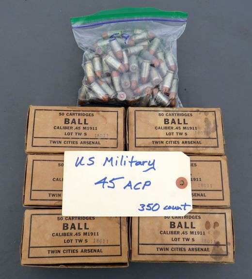 F-402 US Military 45 ACP Ammo - Pickett Auction Service
