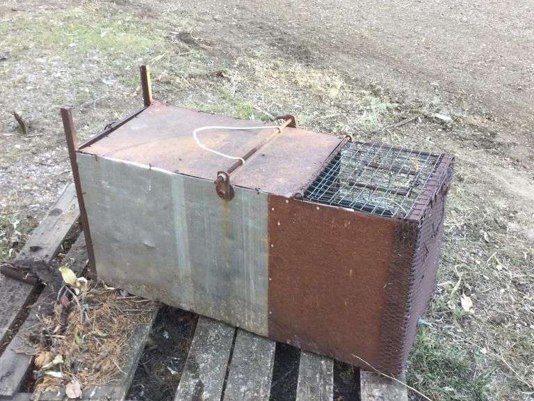 Homemade Box Trap - Peterson Land & Auction LLC