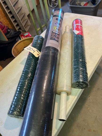 Misc Rolls of netting, barrier & wrap - Peterson Land & Auction LLC