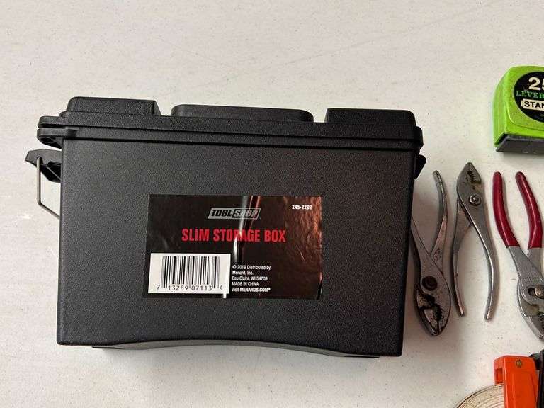 Pliers, caliper, 30m tape - Peterson Land & Auction LLC