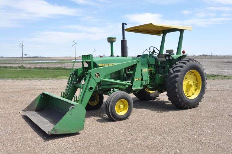 1966 JD 4020 tractor & loader - Peterson Land & Auction LLC