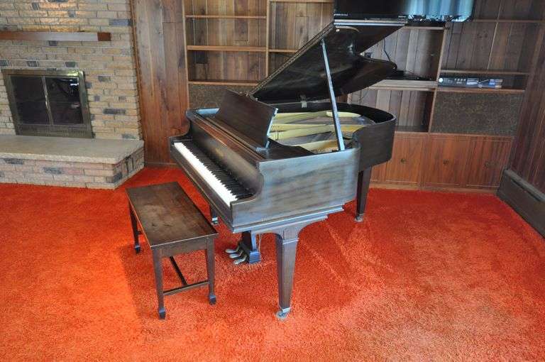 Chickering & Sons (Boston) Baby Grand Piano - Peterson Land & Auction LLC