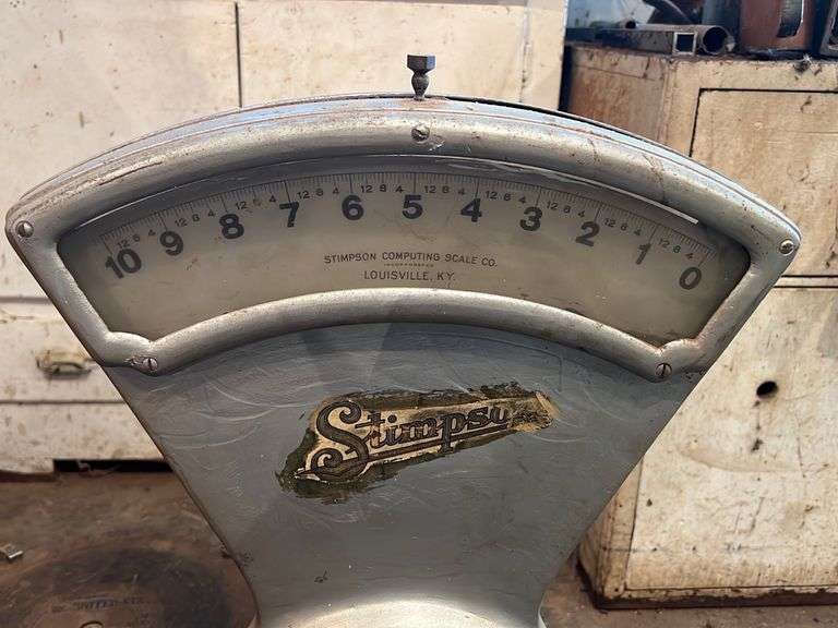 Stimpson Vintage Scale - Peterson Land & Auction LLC