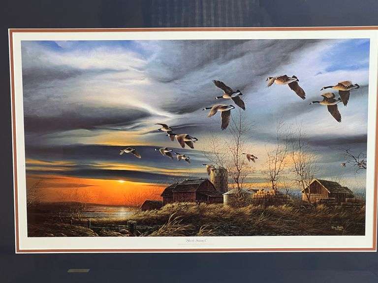 Terry Redlin "Silent Sunset" - Peterson Land & Auction LLC