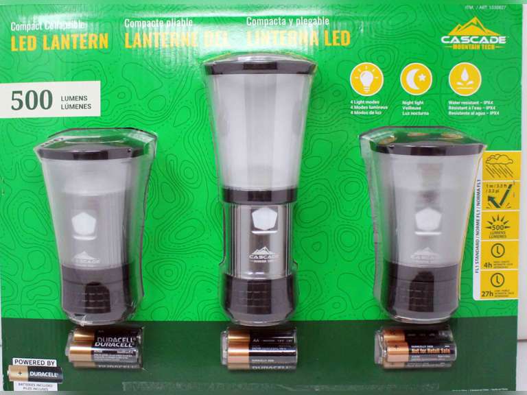 Cascade Mountain Tech Compact Collapsible LED Lantern 34.85 - Quarter Price