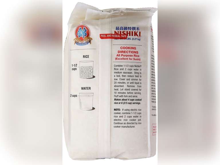Nishiki Premium Sushi Rice, 80 oz 11.99 - Quarter Price