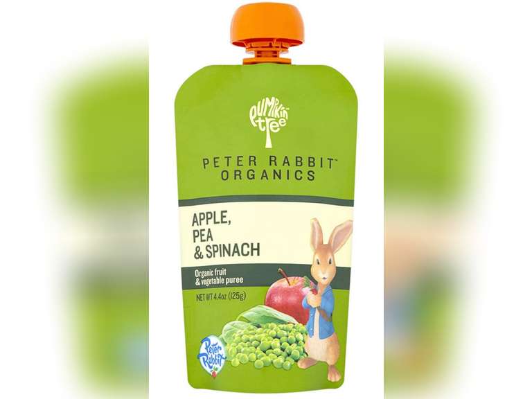 Peter Rabbit Organics, Pea, Spinach and Apple Puree, 4.4-Ounce Pouches ...