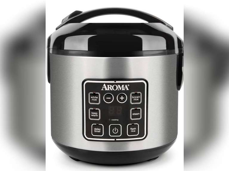 Aroma Housewares 2-8-Cups (Cooked) Digital Cool-Touch Rice Grain Cooker ...