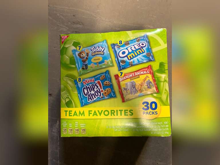 Nabisco Team Favorites Variety Pack, OREO Mini, CHIPS AHOY Mini, Teddy ...