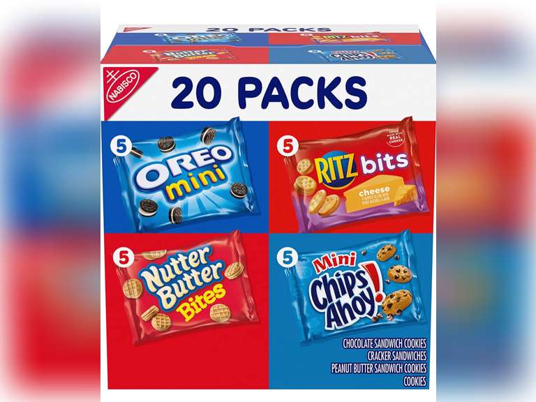 Nabisco Classic Mix Variety Pack, OREO, CHIPS AHOY!, Nutter Butter ...