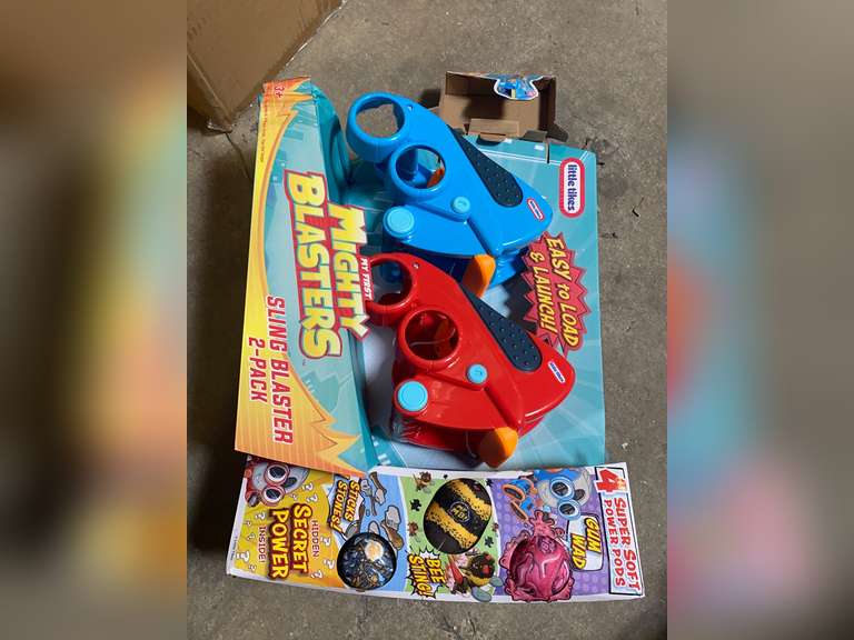 Little Tikes Mighty Blasters Sling Blaster 2-Pack with Two Toy Wrist ...