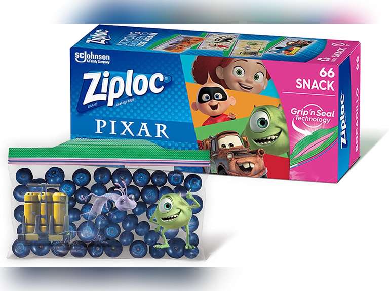 Ziploc Snack Bags for On the Go Freshness, Grip 'n Seal Technology for ...