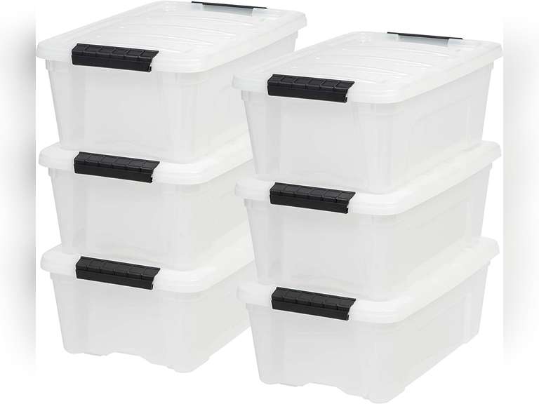 IRIS USA, Inc. TB-42 12 Quart Stack & Pull Box, Multi-Purpose Storage ...