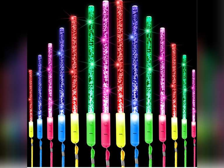 Light up Wand Led Glow Wand Glow Sticks Acrylic Bubble Glow Stick Wands ...