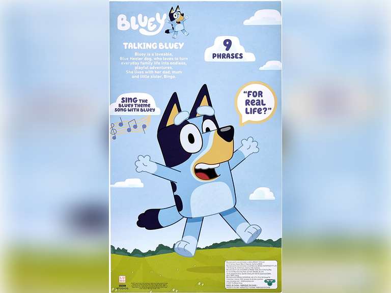 Bluey - 13" Talking Bluey Plush - Interactive - Sing Along with Bluey ...