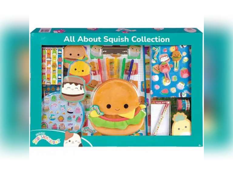 Squishmallows All About Squish Collection Stationery Kit -Carl the ...