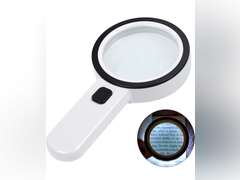 AIXPI Magnifying Glass with Light, 30X Handheld Large Magnifying Glass ...