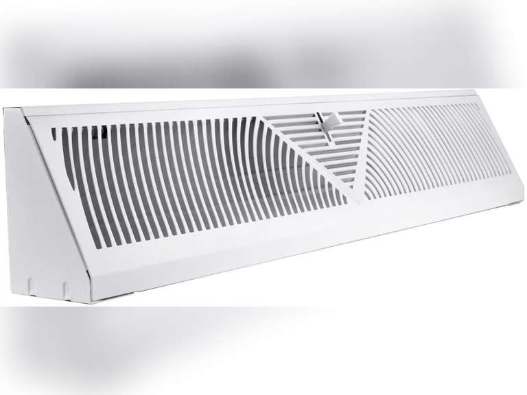 Accord ABBBWH24 Baseboard Register with Sunburst Design, 24-Inch(Duct ...