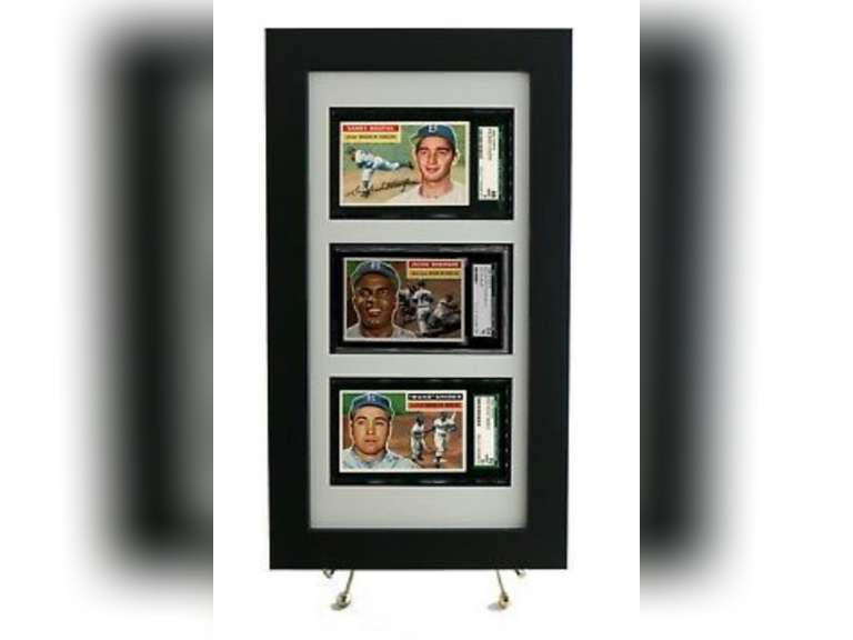 Sports Card Frame Display for (3) SGC Graded Cards (Horizontal Design ...