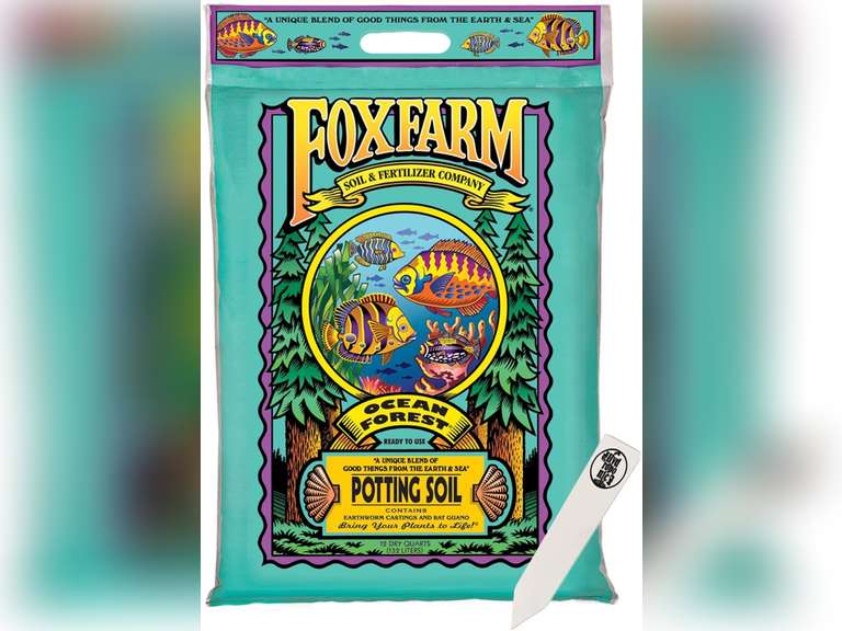 FoxFarm Ocean Forest Potting Soil Mix Indoor Outdoor for Garden and ...