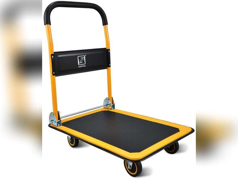 Push Cart Dolly by Wellmax, Moving Platform Hand Truck, Foldable for ...