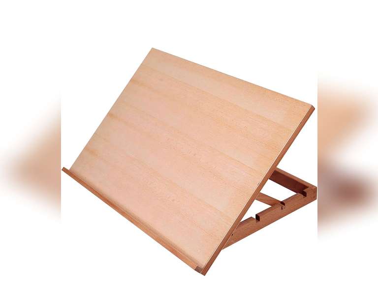 Falling in Art Large 5-Position Wood Drafting Table Easel Drawing and ...