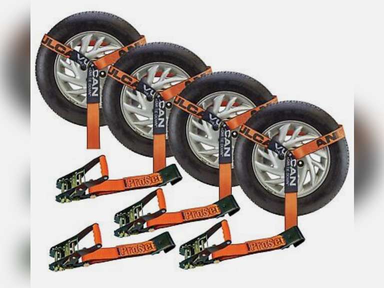 Lasso Car Tie Down - Flat Hooks - 2" x 96", 4 Pack - PROSeries - 3300 ...