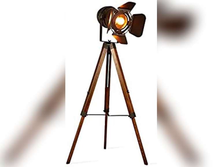 Decoluce Vintage Tripod Floor Lamp,Nautical Teatre Retro Spotlight ...