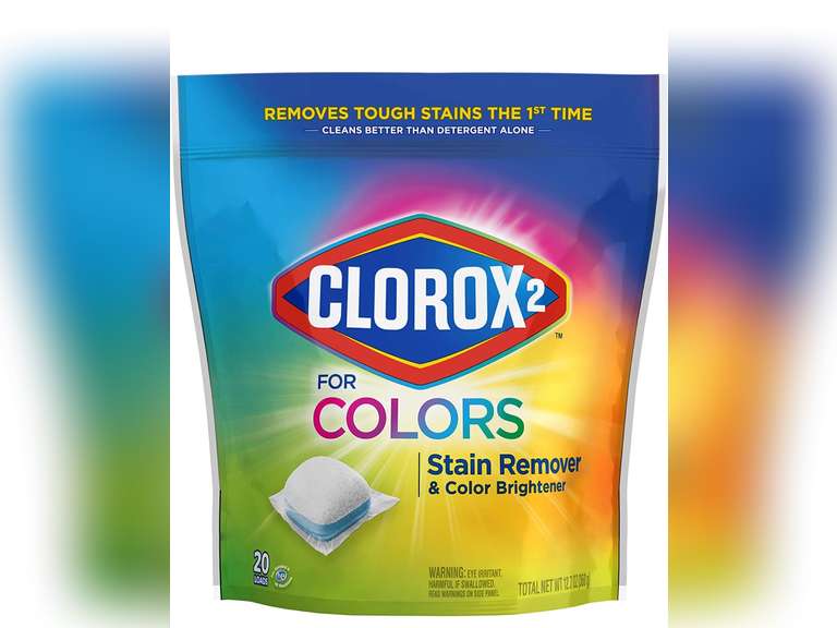 2-Bags**Clorox 2 for Colors - Stain Remover and Color Brightener Packs ...