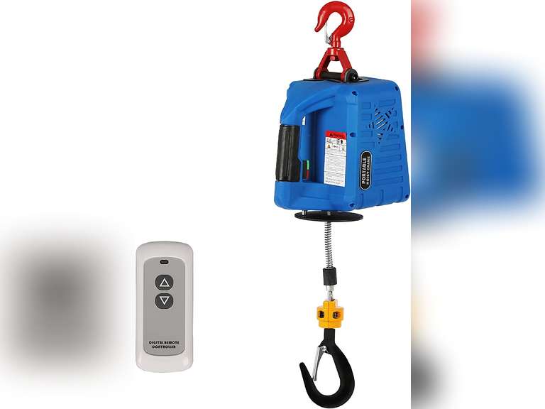 Electric Hoists, 500KG/1100LB Lifting Capability, 7.6M/25FT Lifting ...