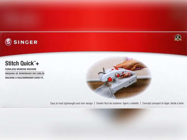 Singer Stitch Quick Two Thread Hand Held Mending Machine White Two