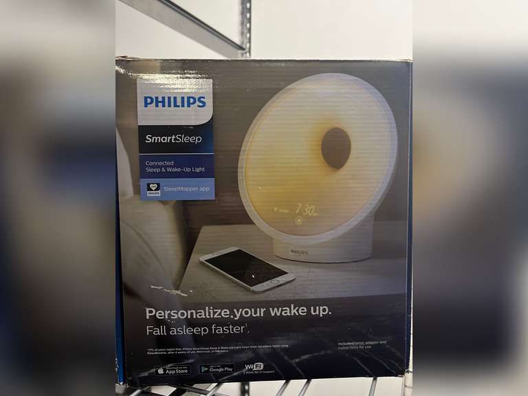 Philips - SmartSleep Connected Sleep and Wake-Up Light Therapy Lamp ...