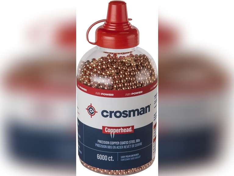 Crosman Copperhead 4.5mm Copper Coated BBs In EZ-Pour Bottle For BB Air ...