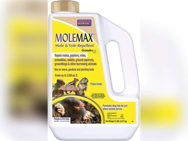 Bonide 691 MoleMax Repellent Granules 5lb, BRNSTBLSUP 12.98 - Quarter Price