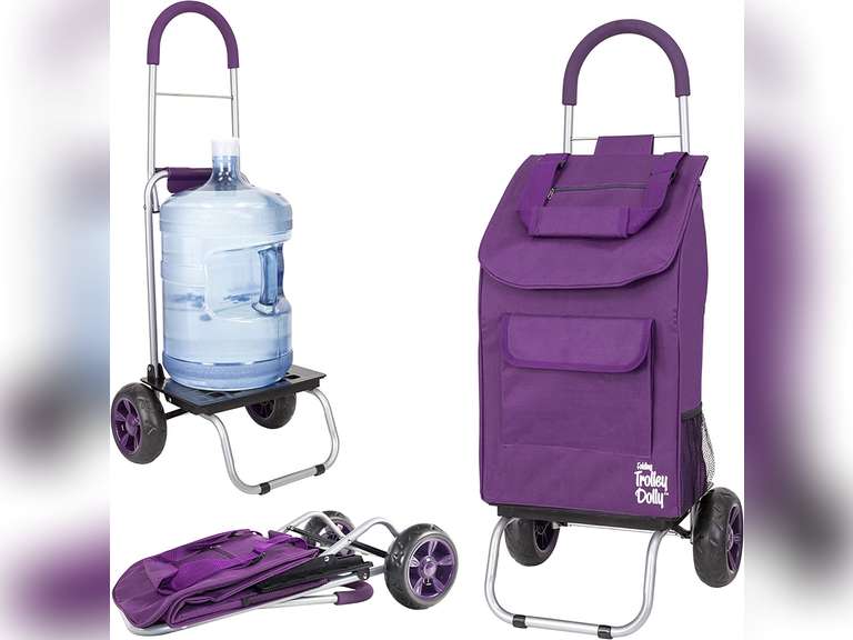 dbest products Trolley Dolly Purple Foldable Shopping cart for ...