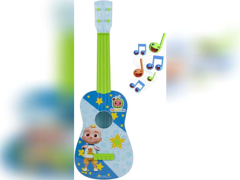 CoComelon Musical Guitar by First Act, 23.5” Kids Guitar - Plays Clips ...