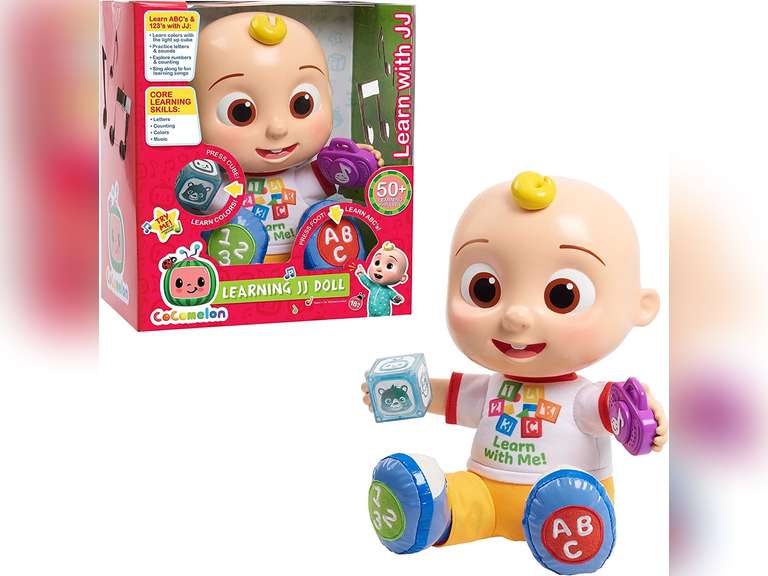 CoComelon Interactive Learning JJ Doll with Lights, Sounds, and Music ...