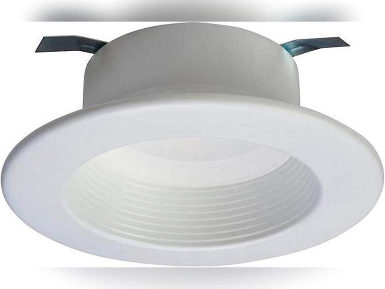 HALO RL 4 in. White Integrated LED Recessed Ceiling Light Trim at ...