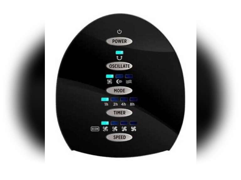 Cascade 40" Tower Fan With Remote Controlled 4 Speeds Ultra Quiet 110 ...