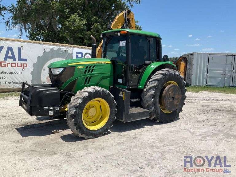 2014 John Deere 6125M 4X4 Alamo 30 FT Slope Mower Tractor - Royal ...