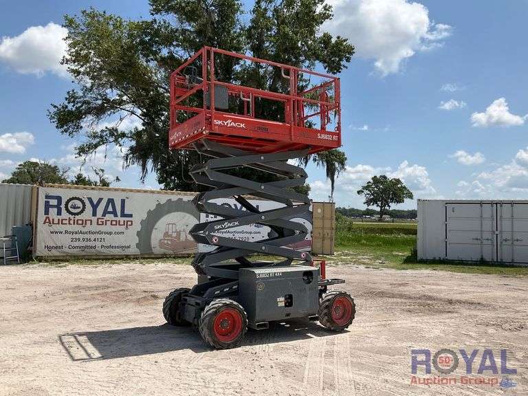 SkyJack 6832RT 4X4 Scissor Lift - Royal Auction Group
