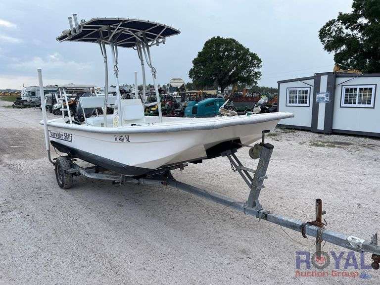 2010 17ft. Clearwater Skiff Center Console Boat - Royal Auction Group