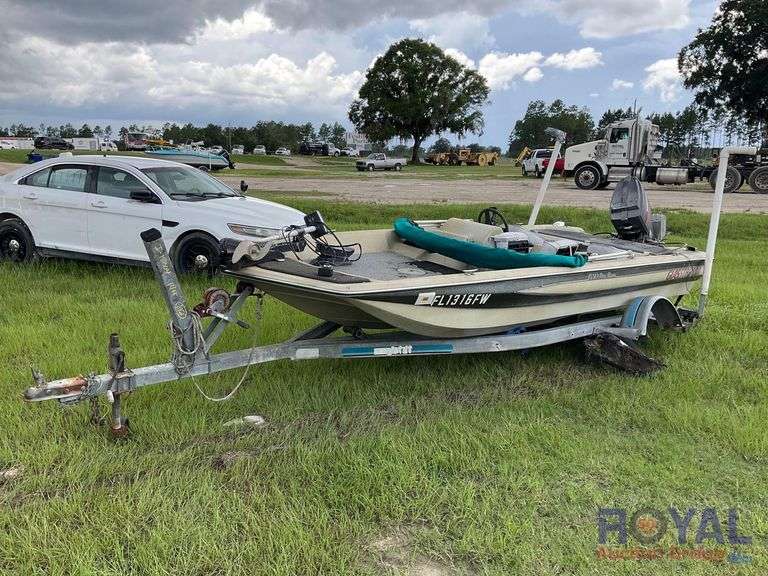 1986 14ft 1550 Pro Bass Boat and Trailer - Royal Auction Group
