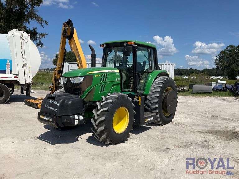 2013 John Deere 6125M Tractor Alamo Slope Mower - Royal Auction Group